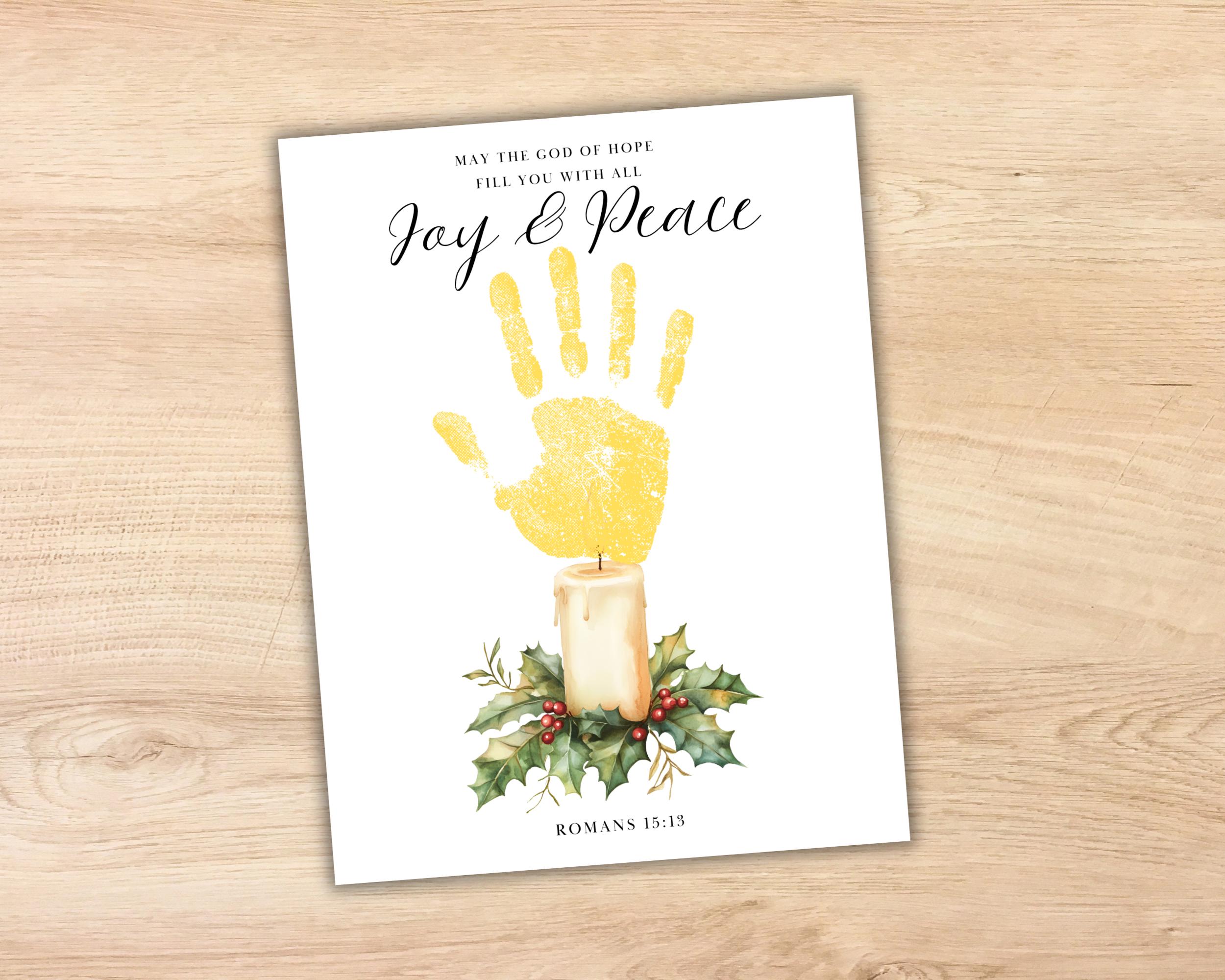 Printable Christmas Handprint Craft for Sunday School, Christian ...