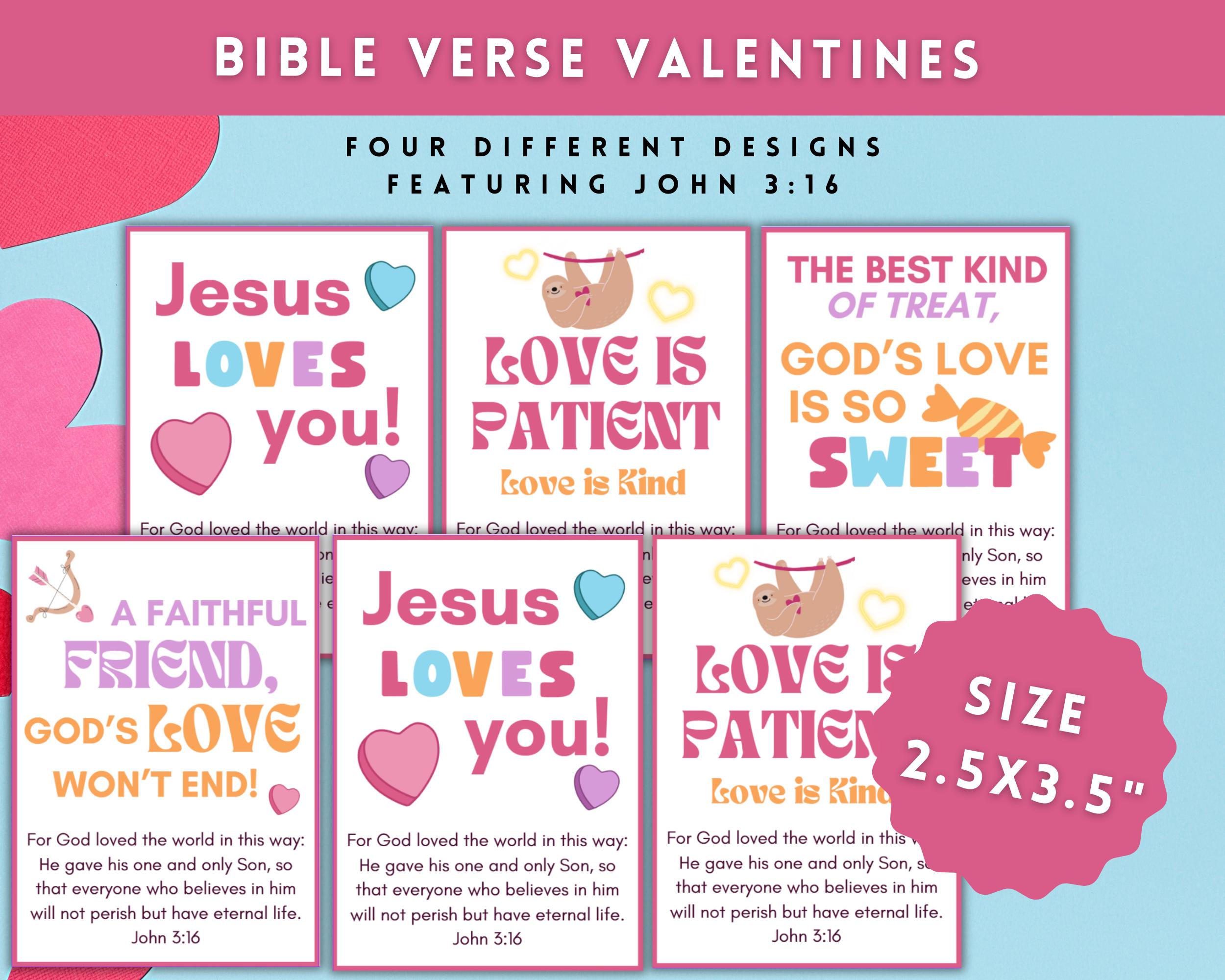 Bible Verse Valentines Cards, Christian Valentines, Love Scripture ...