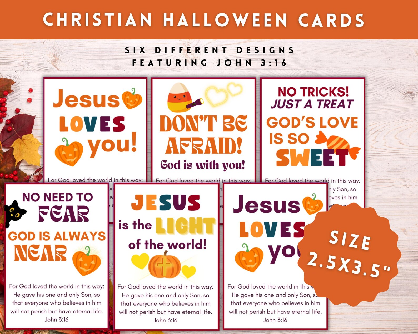John 3:16 Christian Halloween Gospel Tracts, Bible Verse Tracts ...