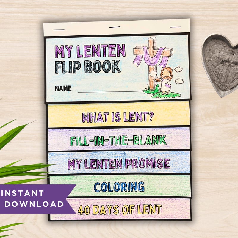 Lenten Coloring Calendar - Etsy