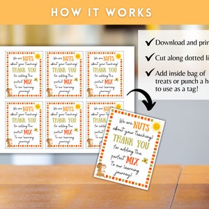 Teacher Appreciation Trail Mix, Teacher Appreciation Tags Candy ...