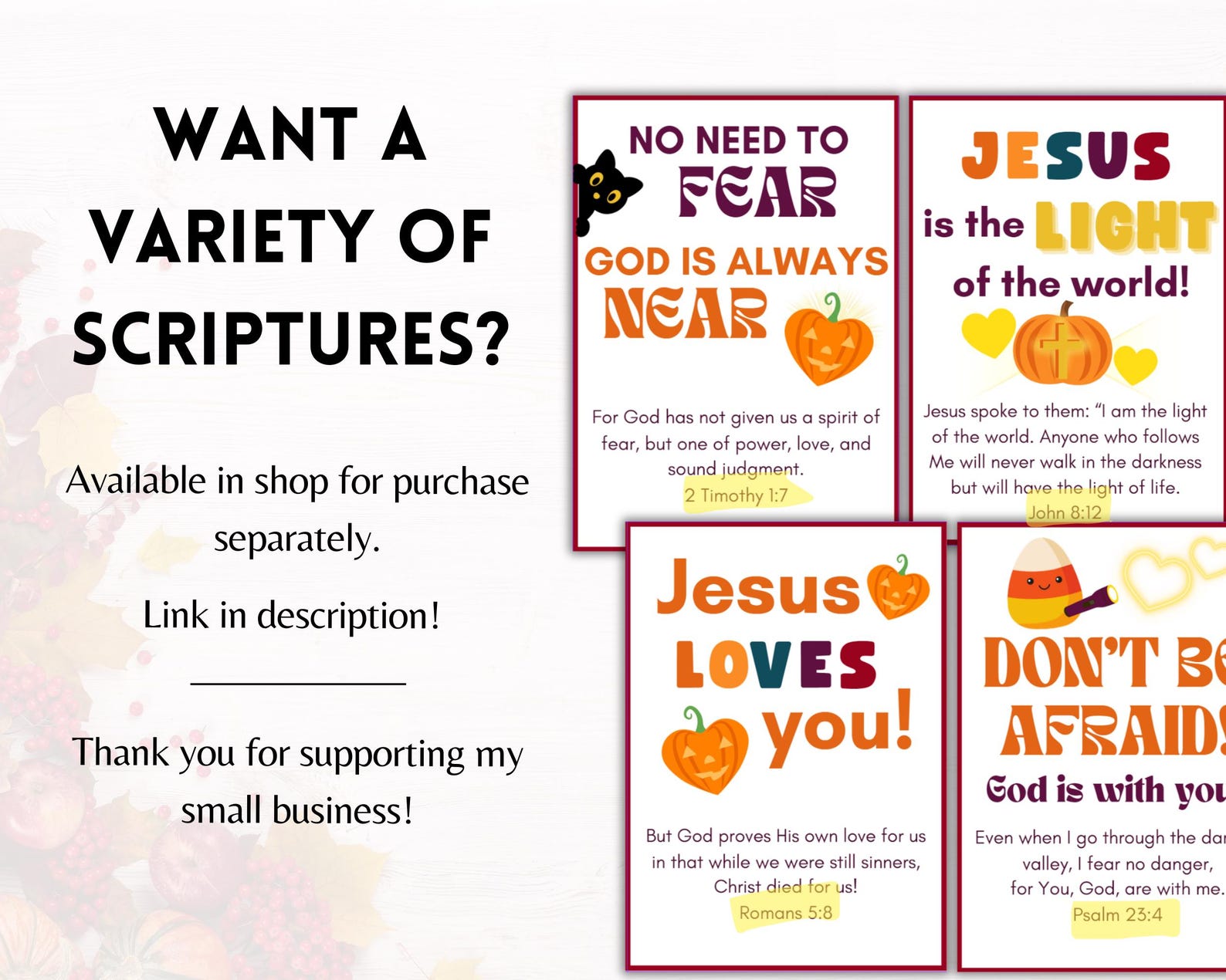 John 3:16 Christian Halloween Gospel Tracts, Bible Verse Tracts ...