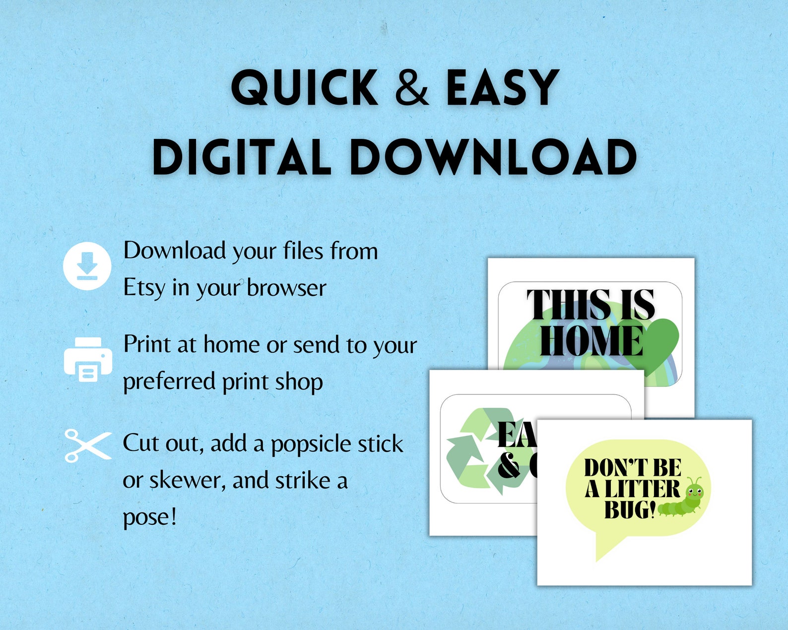 Funny Earth Day Photo Props, Earth Day Photobooth Props, Printable ...