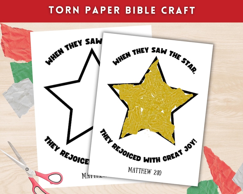 Jesus Birth Sunday School Craft, Christmas Bible Craft Preschoolers ...