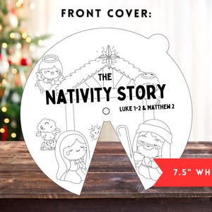 Nativity Story Wheel, Christmas Spinner Wheel, Christmas Coloring With ...