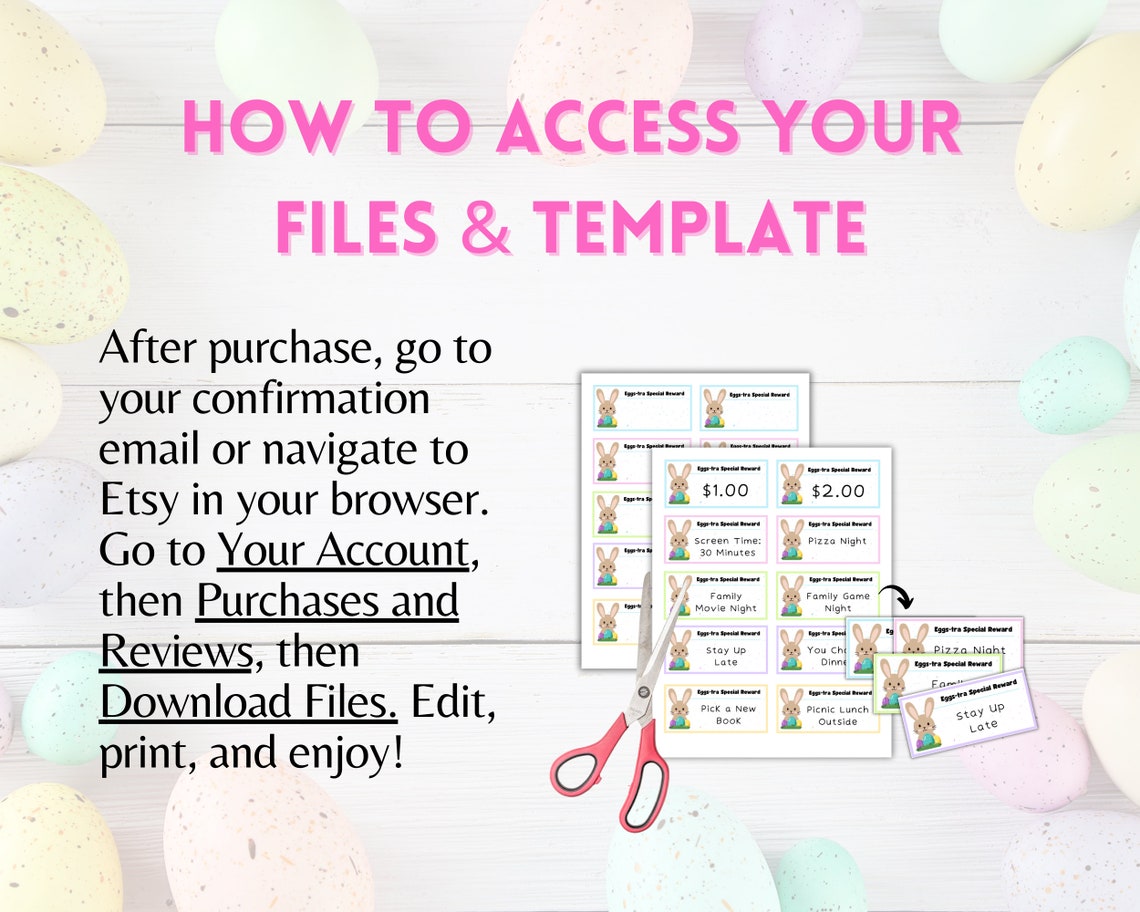 Easter Egg Coupons Printable, Easter Egg Tokens, Easter Egg Fillers ...