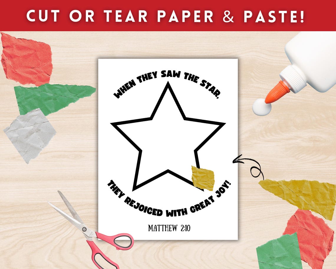 Jesus Birth Sunday School Craft, Christmas Bible Craft Preschoolers ...