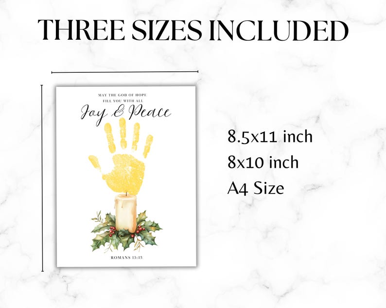 Printable Christmas Handprint Craft for Sunday School, Christian ...