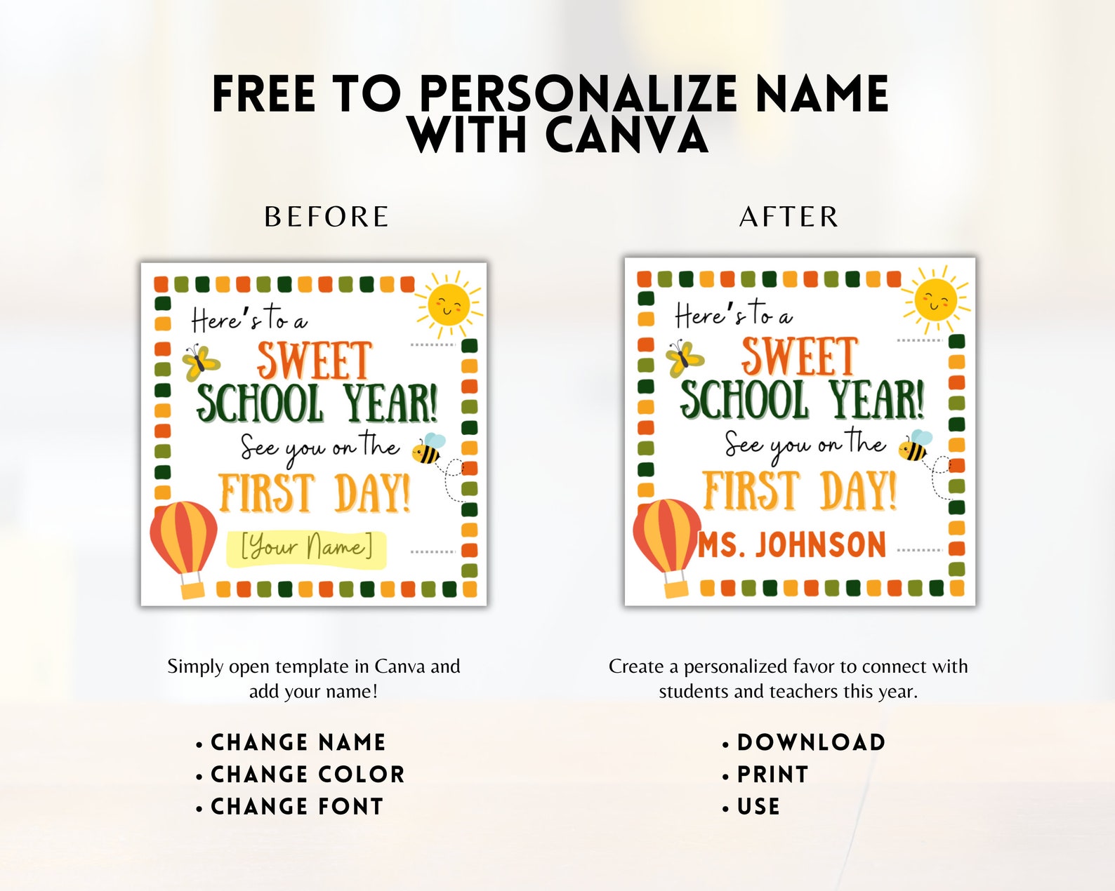 Editable Meet the Teacher Pop Tag, Back to School Lollipop Tag, First ...