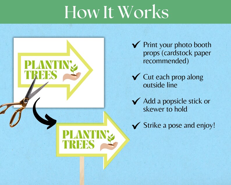 Funny Earth Day Photo Props, Earth Day Photobooth Props, Printable ...