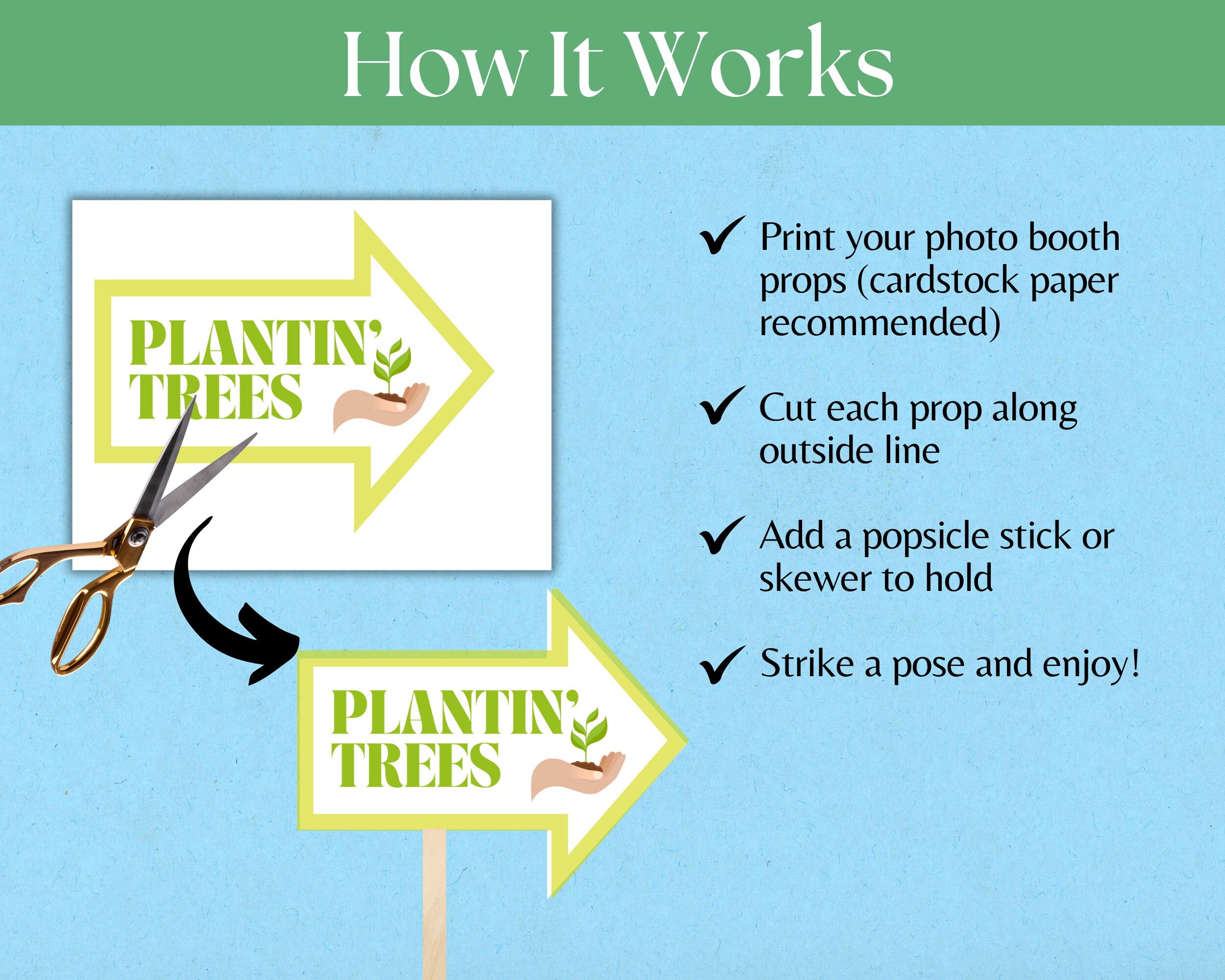 Funny Earth Day Photo Props, Earth Day Photobooth Props, Printable ...