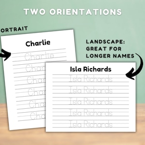 Name Tracing Template Editable, Trace Name Handwriting Practice, Name ...