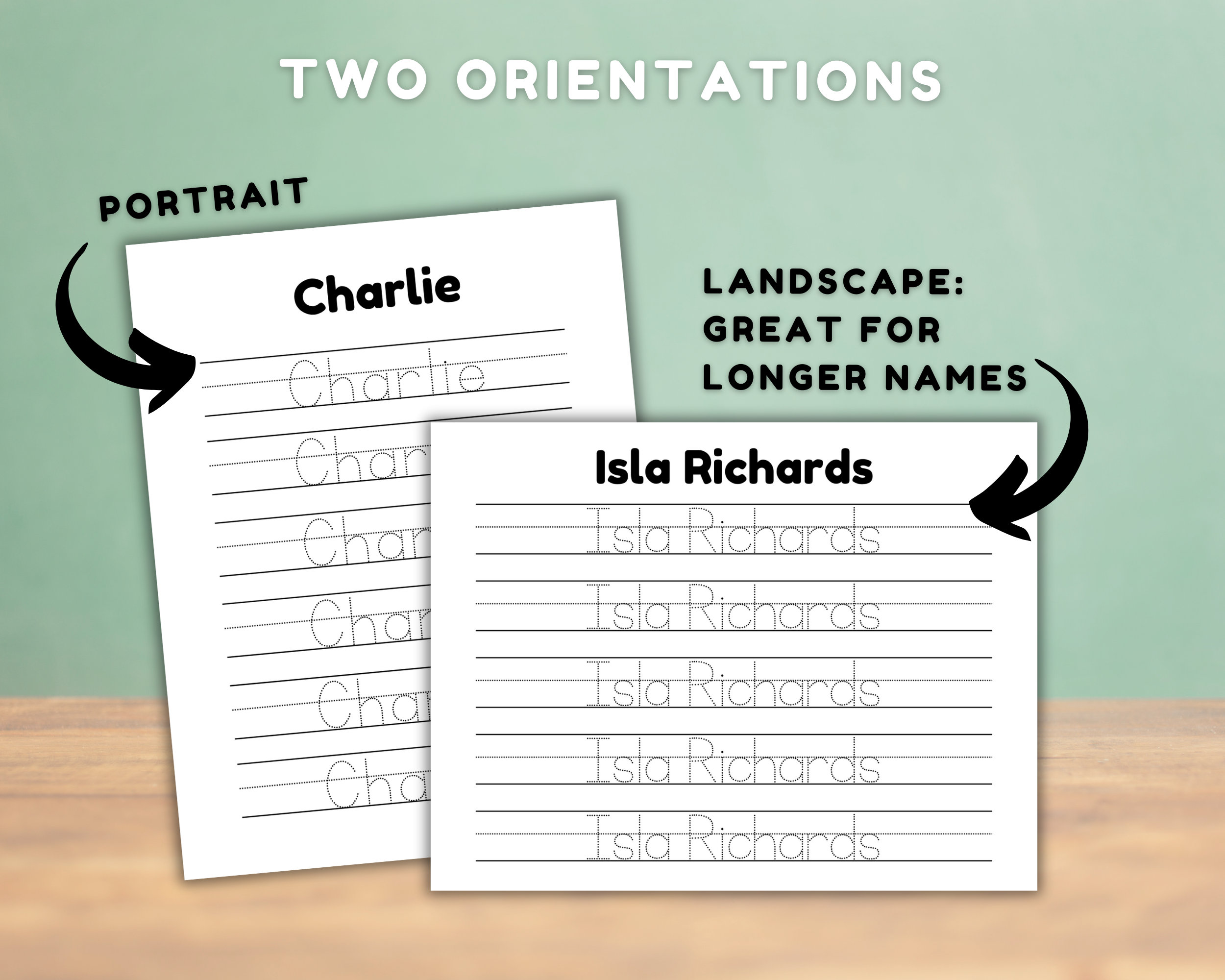 Name Tracing Template Editable, Trace Name Handwriting Practice, Name ...