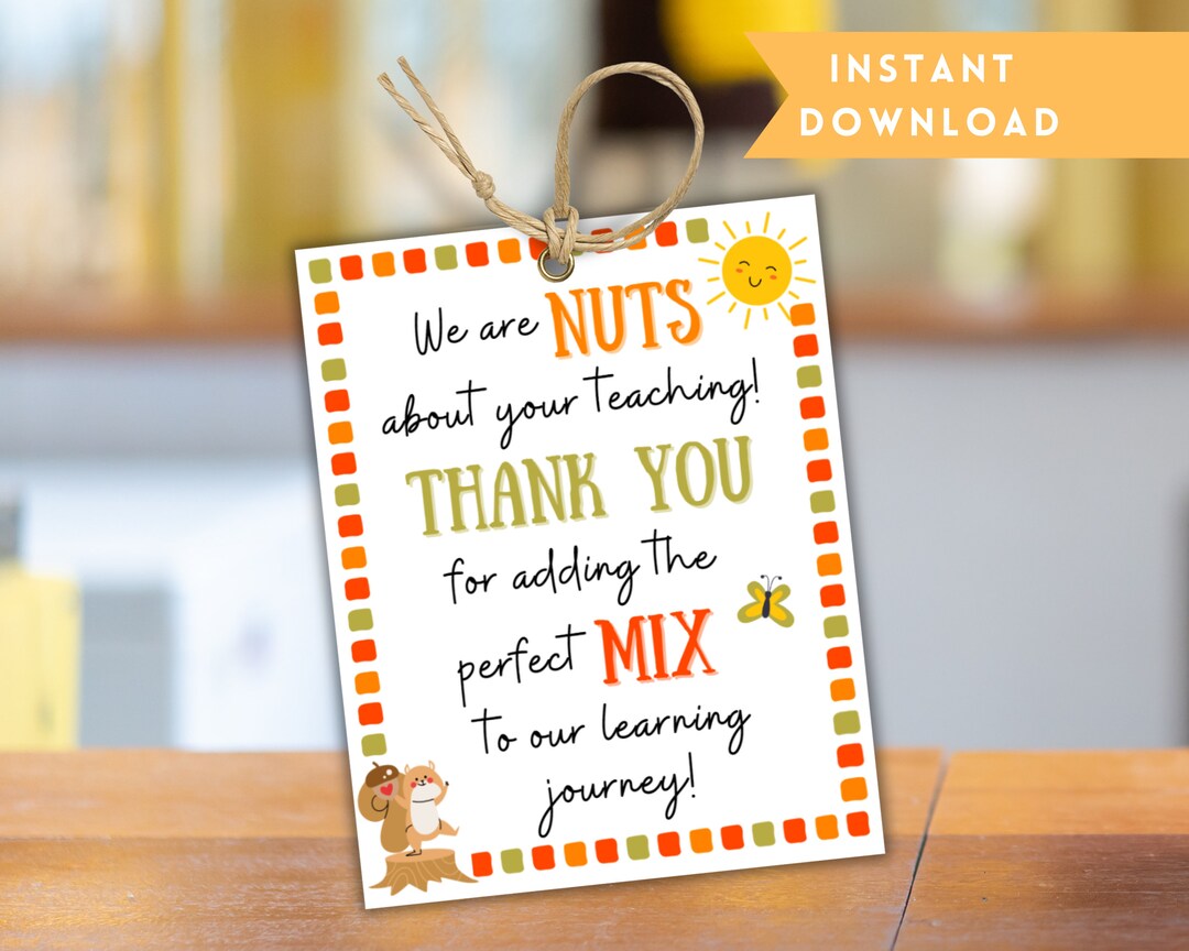 Teacher Appreciation Trail Mix, Teacher Appreciation Tags Candy ...