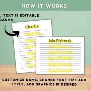 Name Tracing Template Editable, Trace Name Handwriting Practice, Name ...