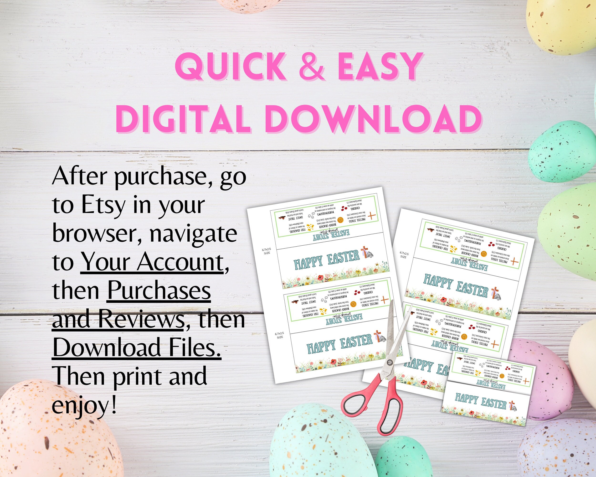 Easter Story Snack Mix Tag, Printable Easter Snack Bag Topper, Easter ...