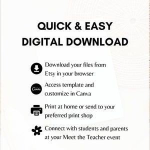 Editable Meet the Teacher Template With Greenery, All About Me, Safari ...