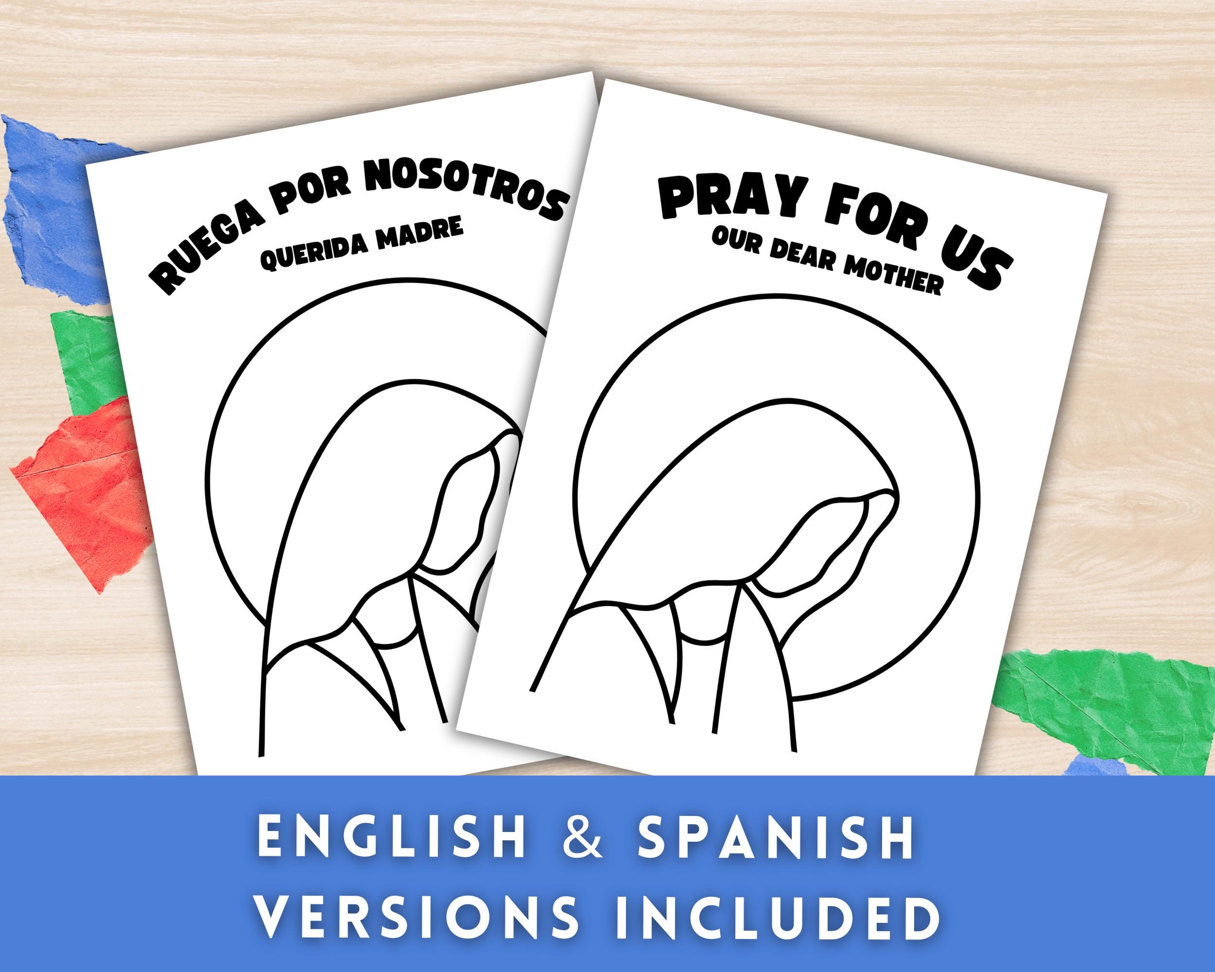 Torn Paper Assumption of Mary Activity, Sunday School Craft, Christian ...