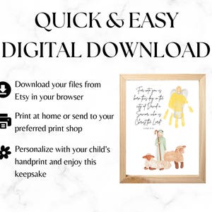 Printable Nativity Handprint Christmas Craft, Christmas Handprint Craft ...