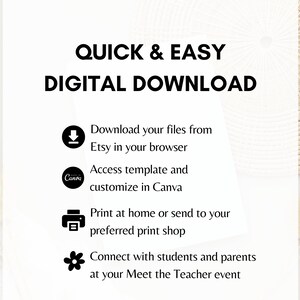 Editable Meet the Teacher Template With Greenery, All About Me, Boho ...