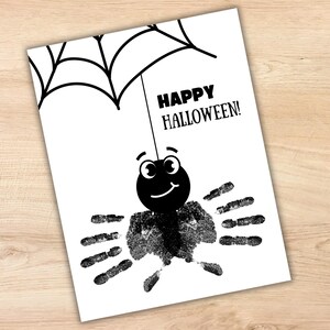 Halloween Handprint Craft, Fall Handprint Craft, Toddler Halloween ...