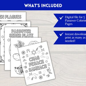 Passover Coloring Pages, Seder Coloring Sheets, Activity Sheets ...