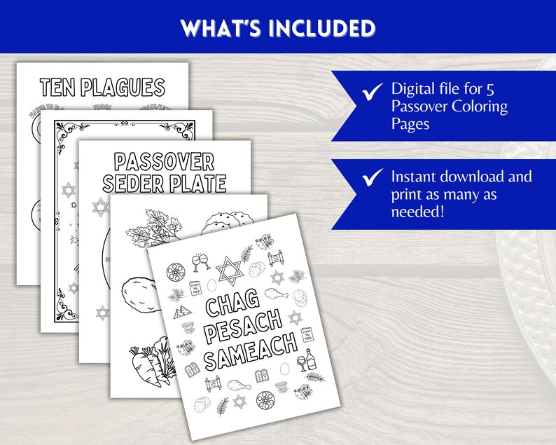 Passover Coloring Pages, Seder Coloring Sheets, Activity Sheets ...