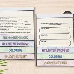 Lent Activity Kids Flip Book, Lent Coloring Pages, Lenten Sunday School ...