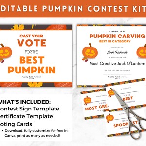 Fall Festival Pumpkin Carving Contest Awards, Pumpkin Carving Voting ...