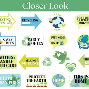 Funny Earth Day Photo Props, Earth Day Photobooth Props, Printable ...