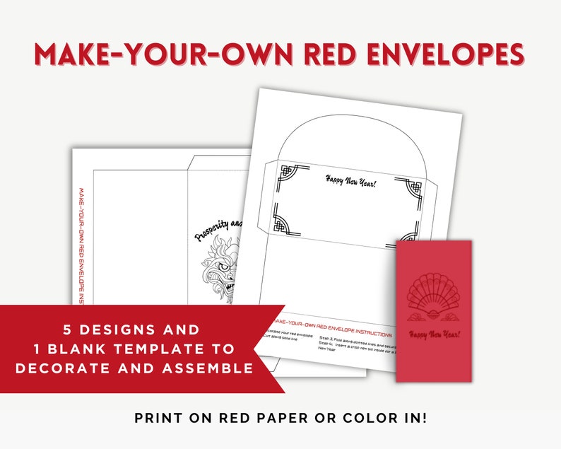 Lunar New Year Printable Activity Bundle for Kids, Chinese New Year ...