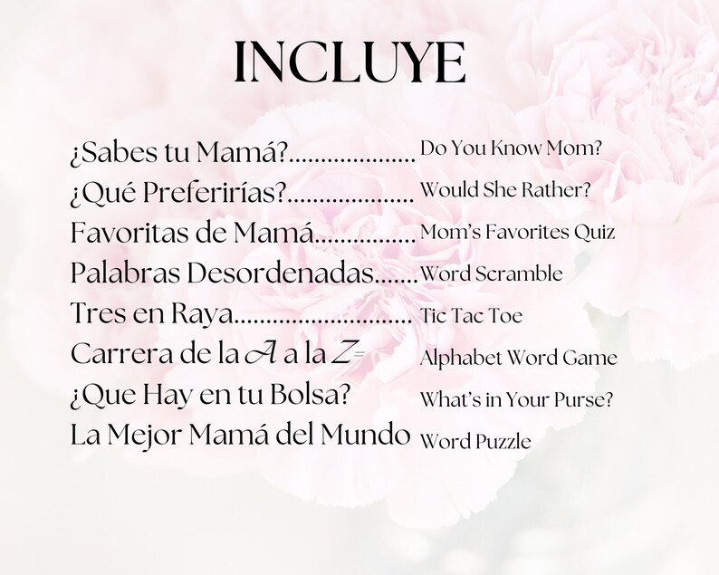 Dia De La Madre Games, Juegos Para Dia De Las Madres, Actividades En ...