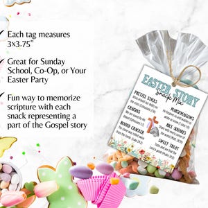 Easter Story Snack Mix Gluten Free, Printable Easter Story Gift Tag ...