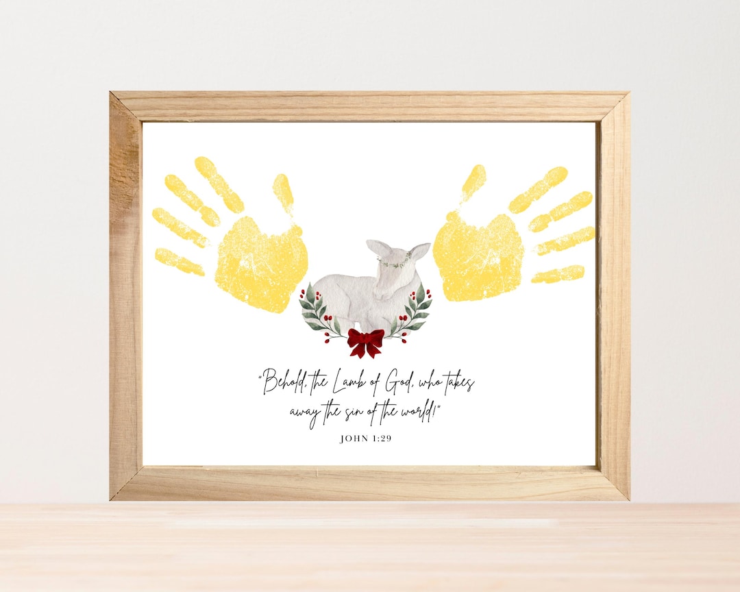 Printable Christmas Handprint Craft for Sunday School, Christian ...