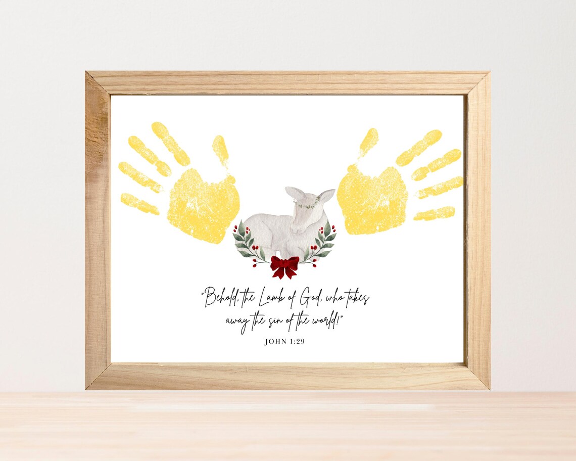 Printable Christmas Handprint Craft for Sunday School, Christian ...