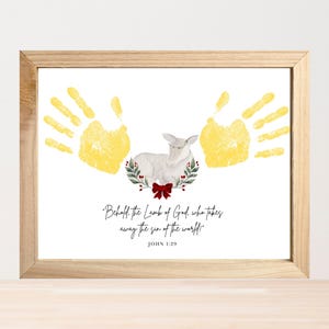 Printable Christmas Handprint Craft for Sunday School, Christian ...