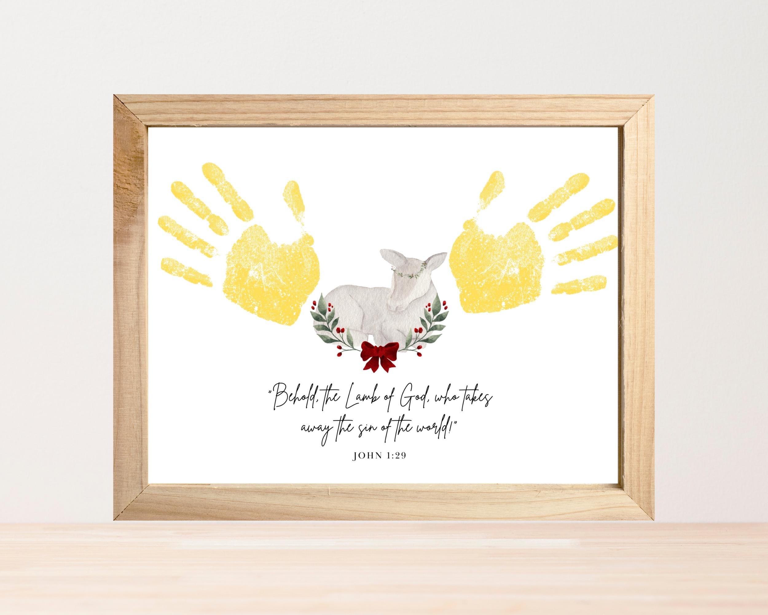 Printable Christmas Handprint Craft for Sunday School, Christian ...