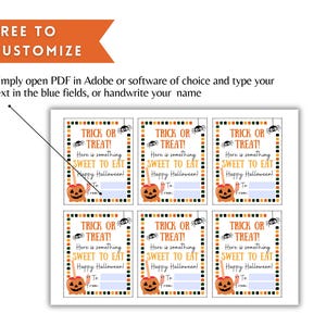 Halloween Caramel Apple Tag, Halloween Gift Tags, Teacher Appreciation ...