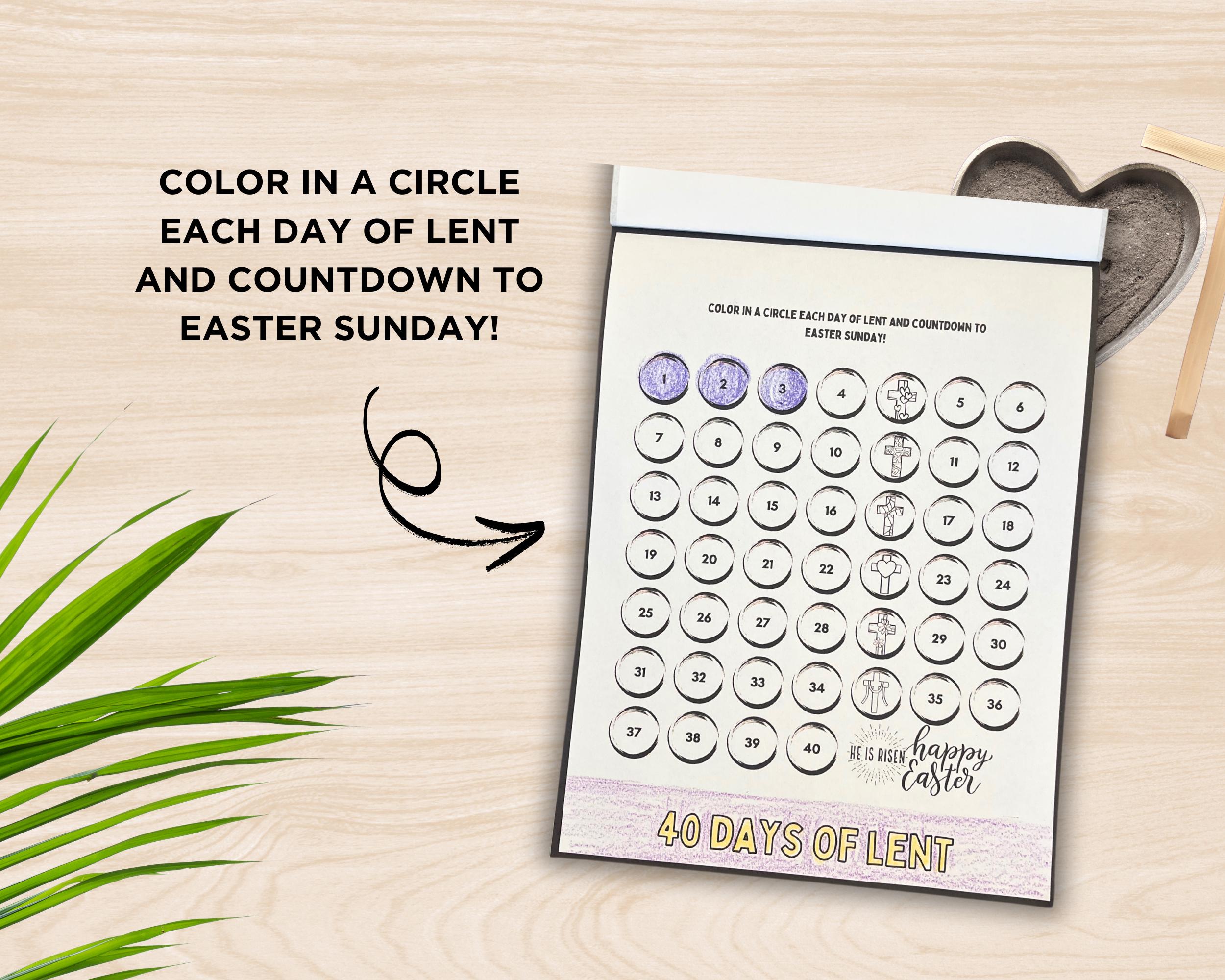 Lent Activity Kids Flip Book, Lent Coloring Pages, Lenten Sunday School ...