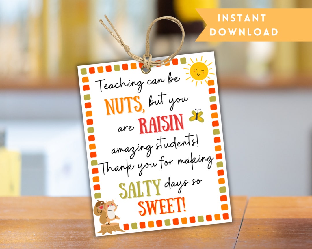 Teacher Appreciation Trail Mix, Teacher Appreciation Tags Candy ...