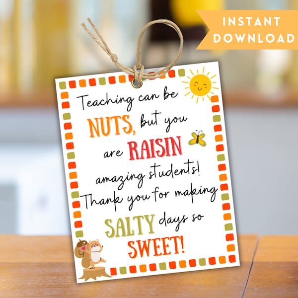 Teacher Appreciation Trail Mix - Etsy