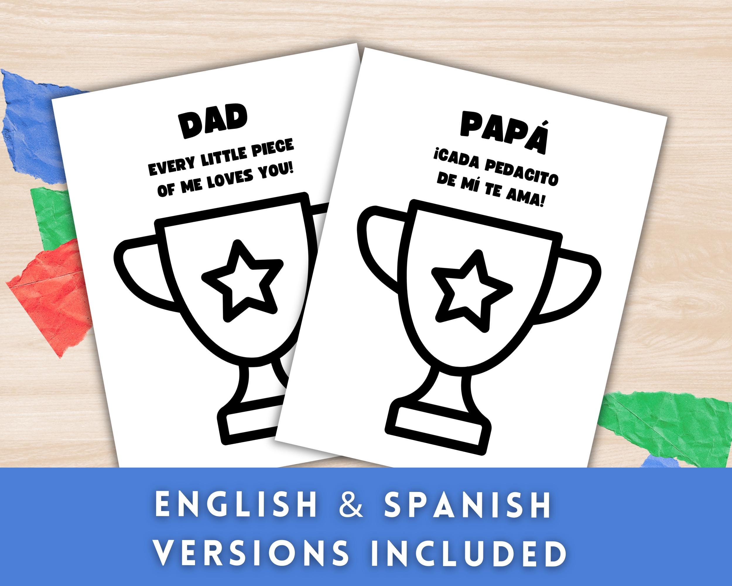 Fathers Day Craft for Preschoolers, Torn Paper Dad Printable, Preschool ...