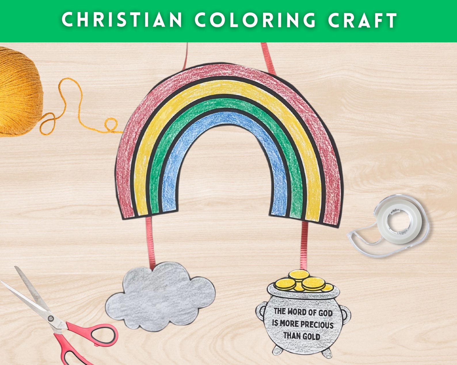 Christian St Patricks Day Coloring Pages, Sunday School Craft, Pot of ...