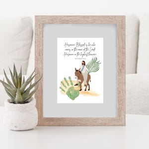 Palm Sunday Handprint, Holy Week Printable Handprint Craft, Sunday ...