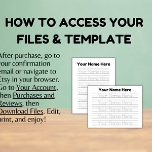 Name Tracing Template Editable, Trace Name Handwriting Practice, Name ...