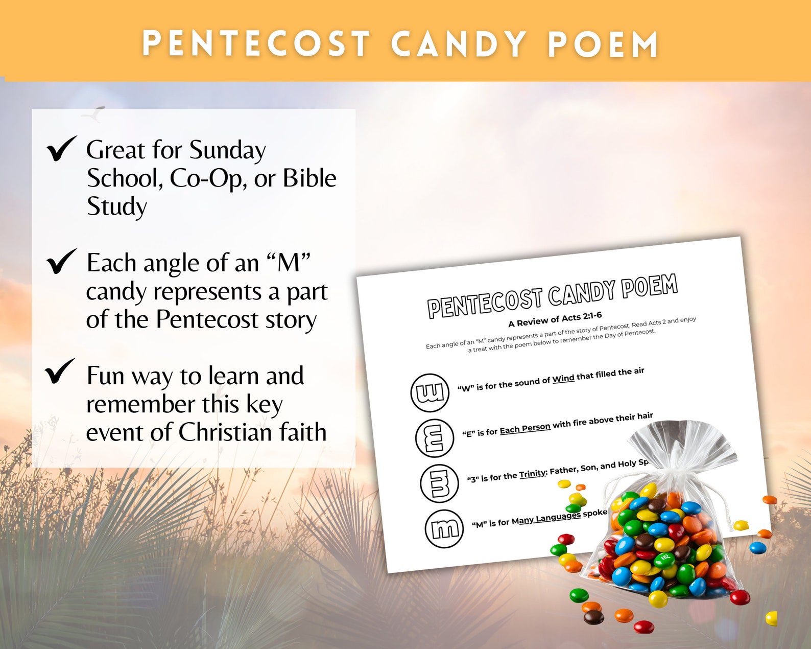 Pentecost Christian Preschool Activities, Pentecost Craft for Kids ...