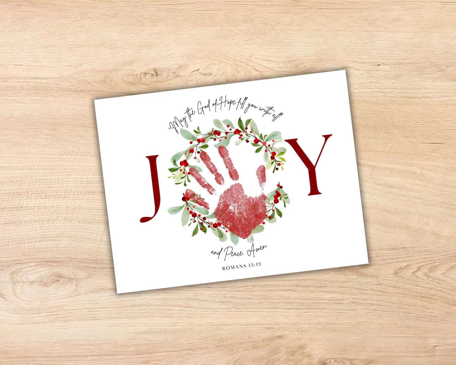 Printable Christmas Handprint Craft for Sunday School, Christian ...