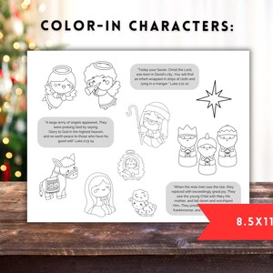 Build a Nativity Craft, Printable Christmas Craft, Christmas Coloring ...