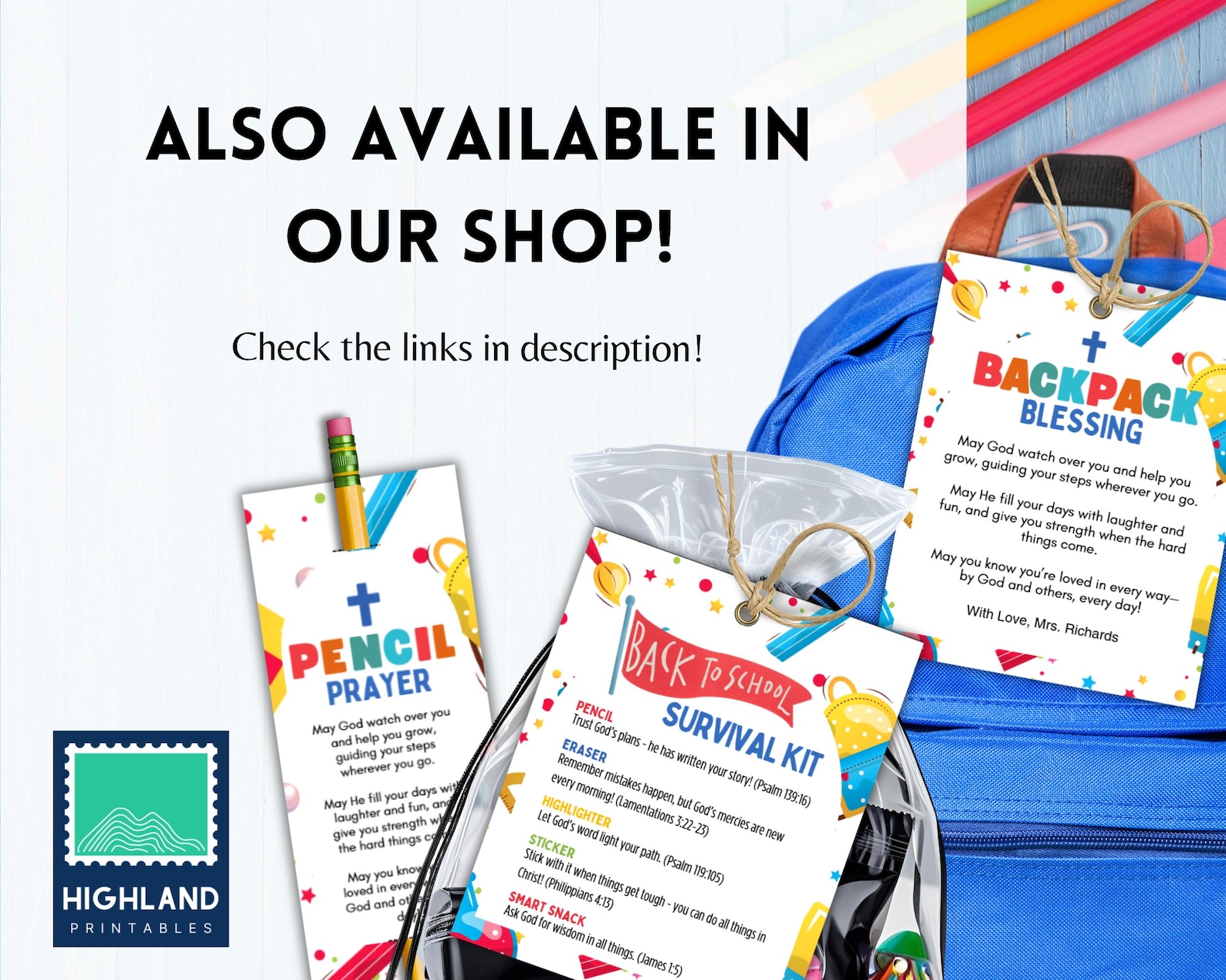 God's Back to School Survival Kit With Bible Verses, Christian Back to ...