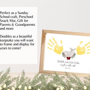 Printable Christmas Handprint Craft for Sunday School, Christian ...